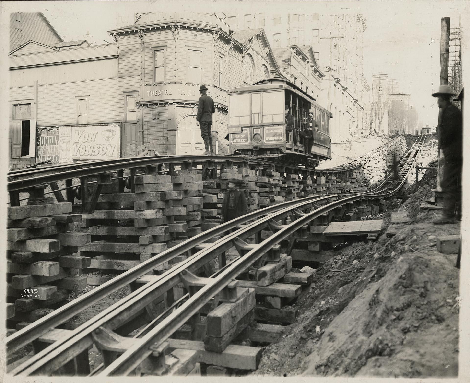 Madison Street Cable Railway at 3rd Avenue, Seattle, 1907 – Museum of ...
