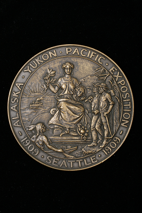 Commemorative medal purchased at the Alaska-Yukon-Pacific Exposition ...
