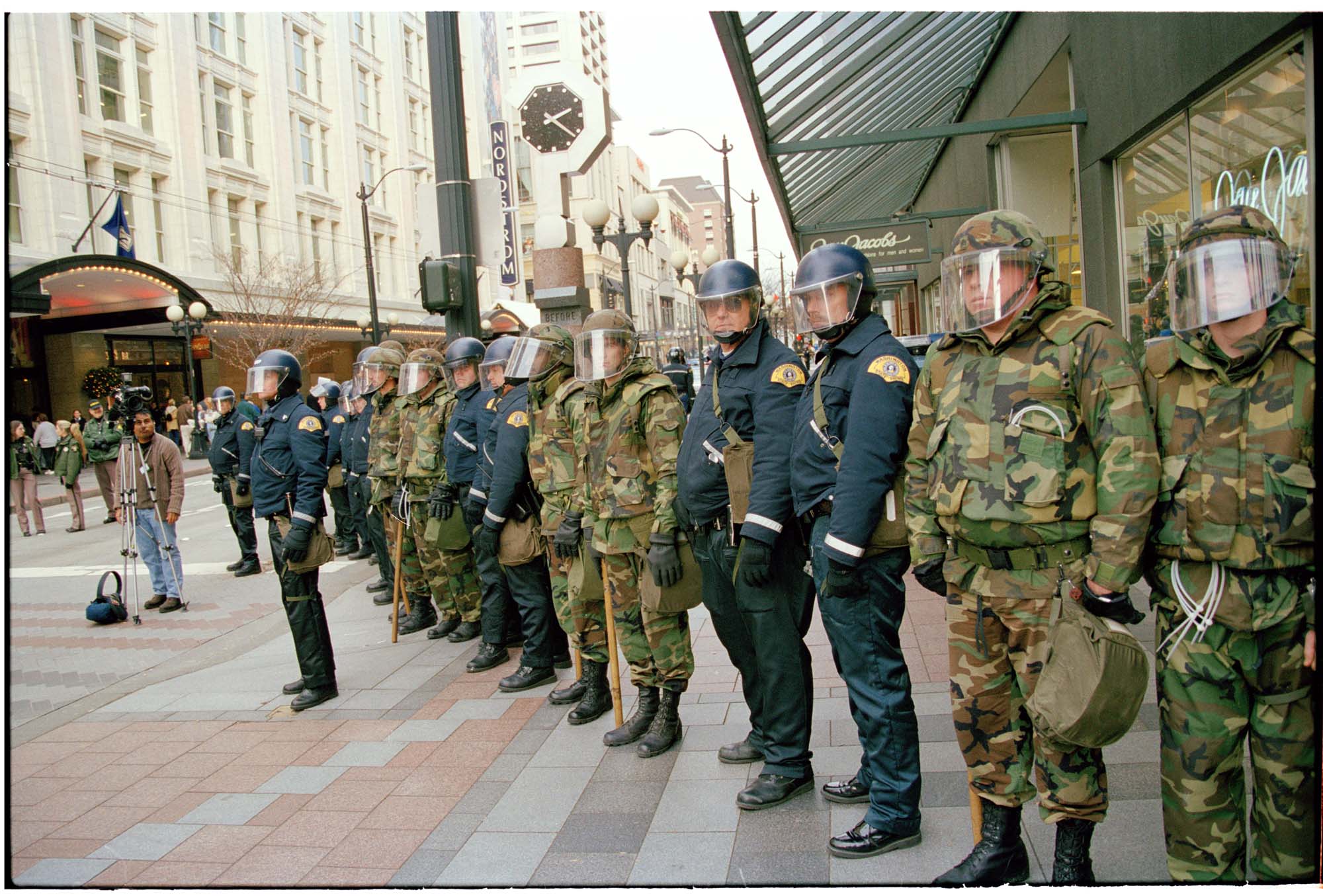 State Police and National Guard during the WTO protests, Seattle ...