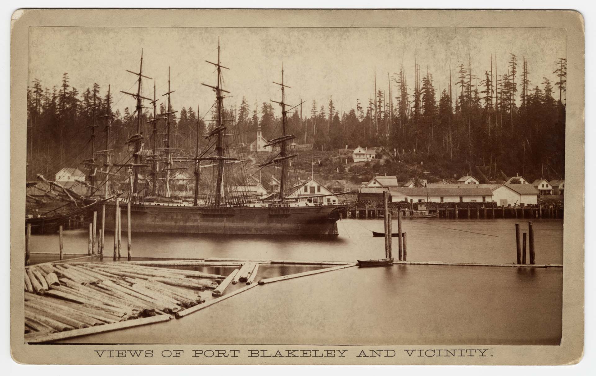 Waterfront of Port Blakely, Washington, circa 1885 – Museum of History ...