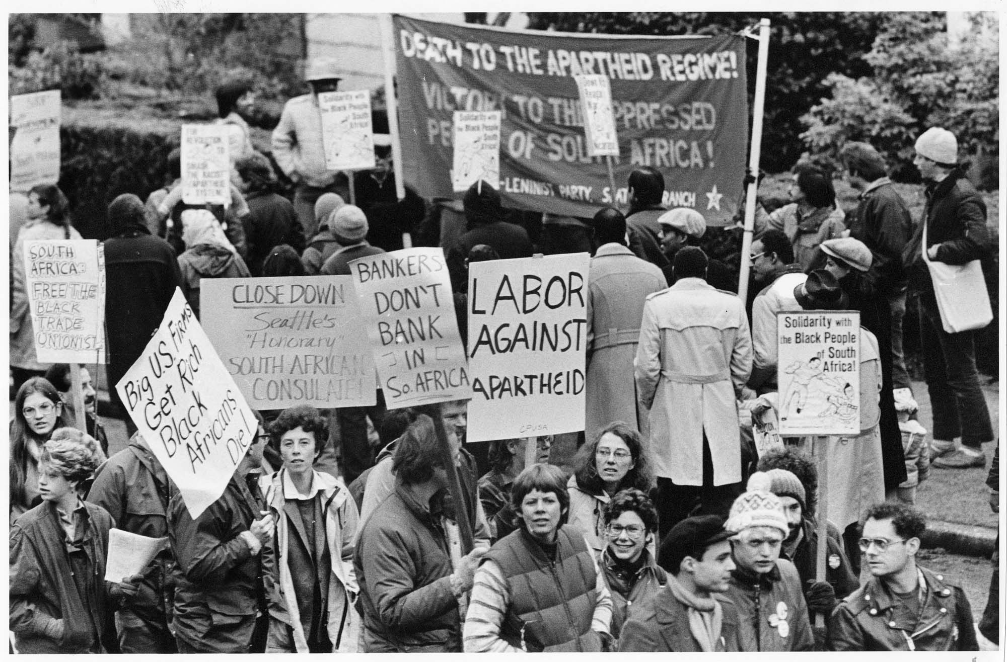 Apartheid Protest Signs
