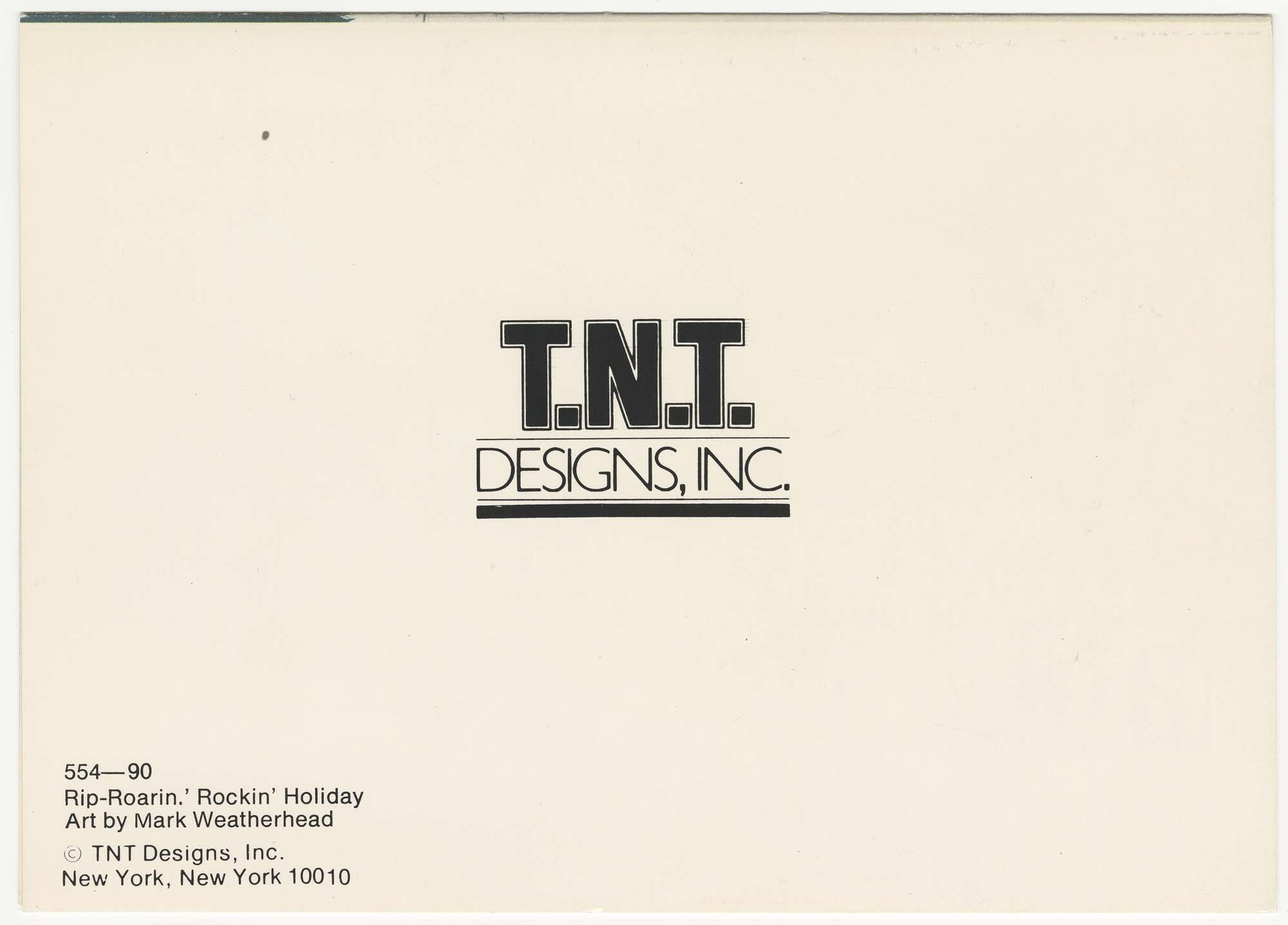 Holiday card with photo of Ric Weiland in Pegasus costume, Seattle ...